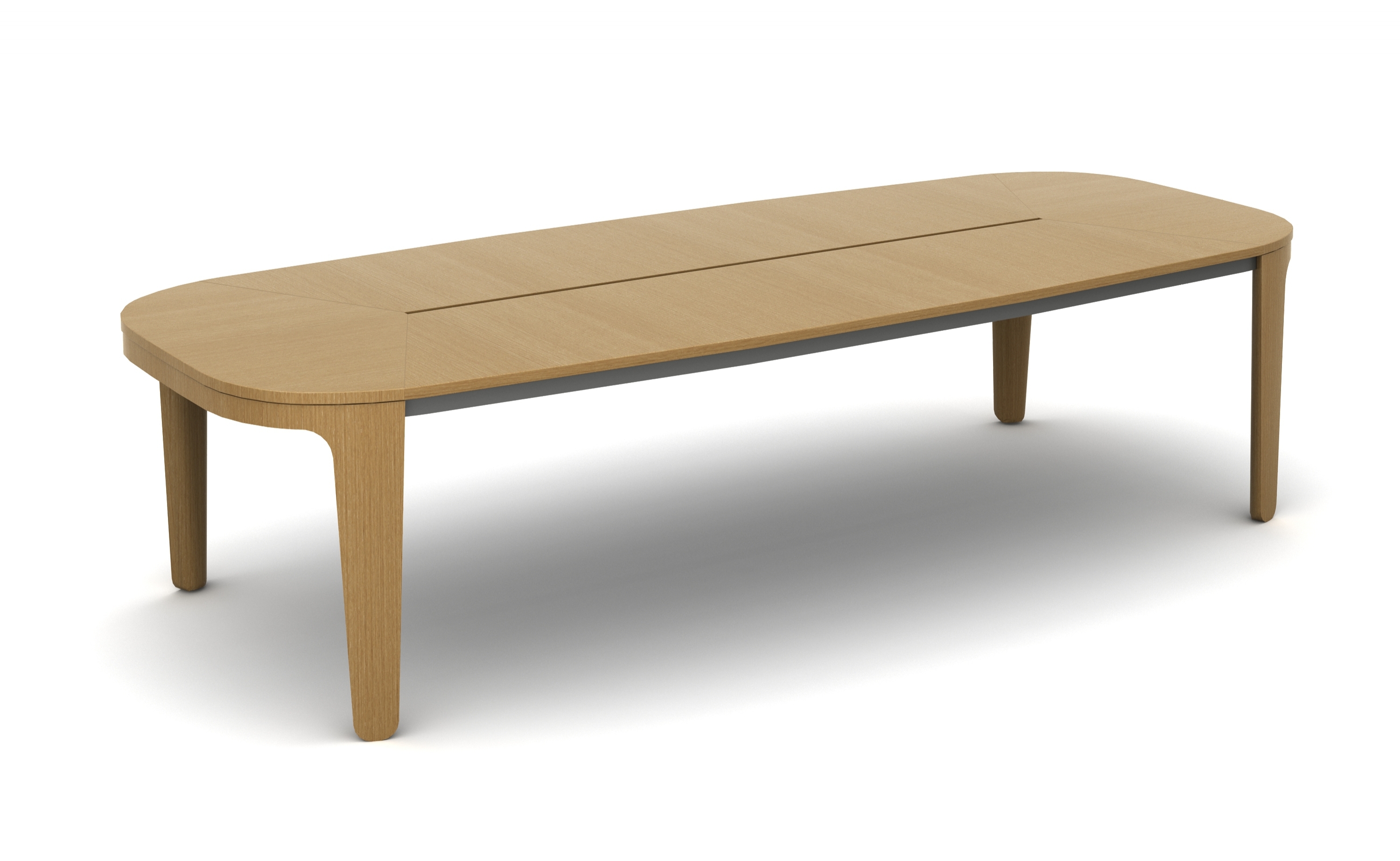 Alev Meeting | Segmented Top | Oak Linea Veneer | Storm Powdercoat ...