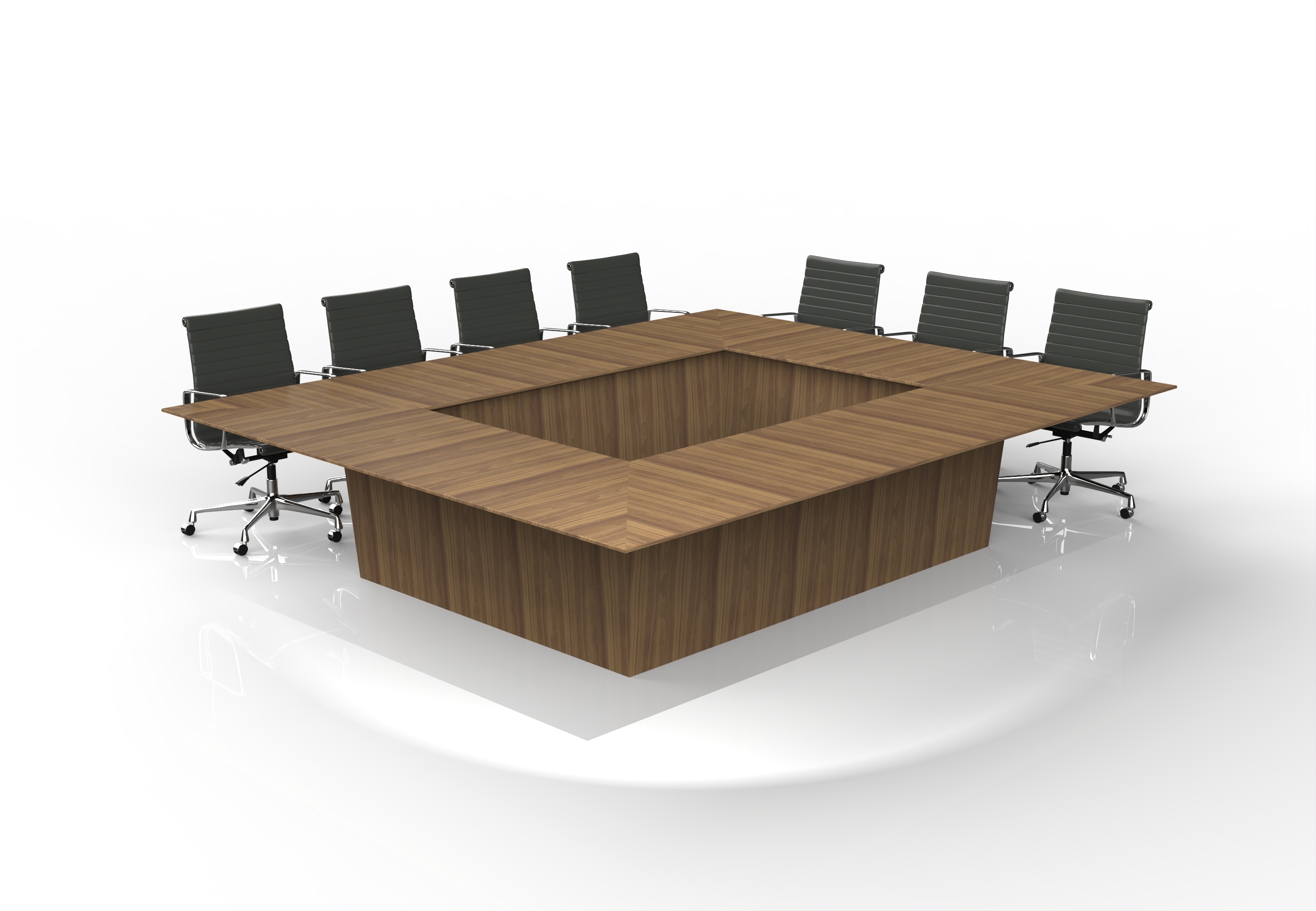 Ativa | Enclosed Configuration | Walnut Veneer | Nucraft Assets