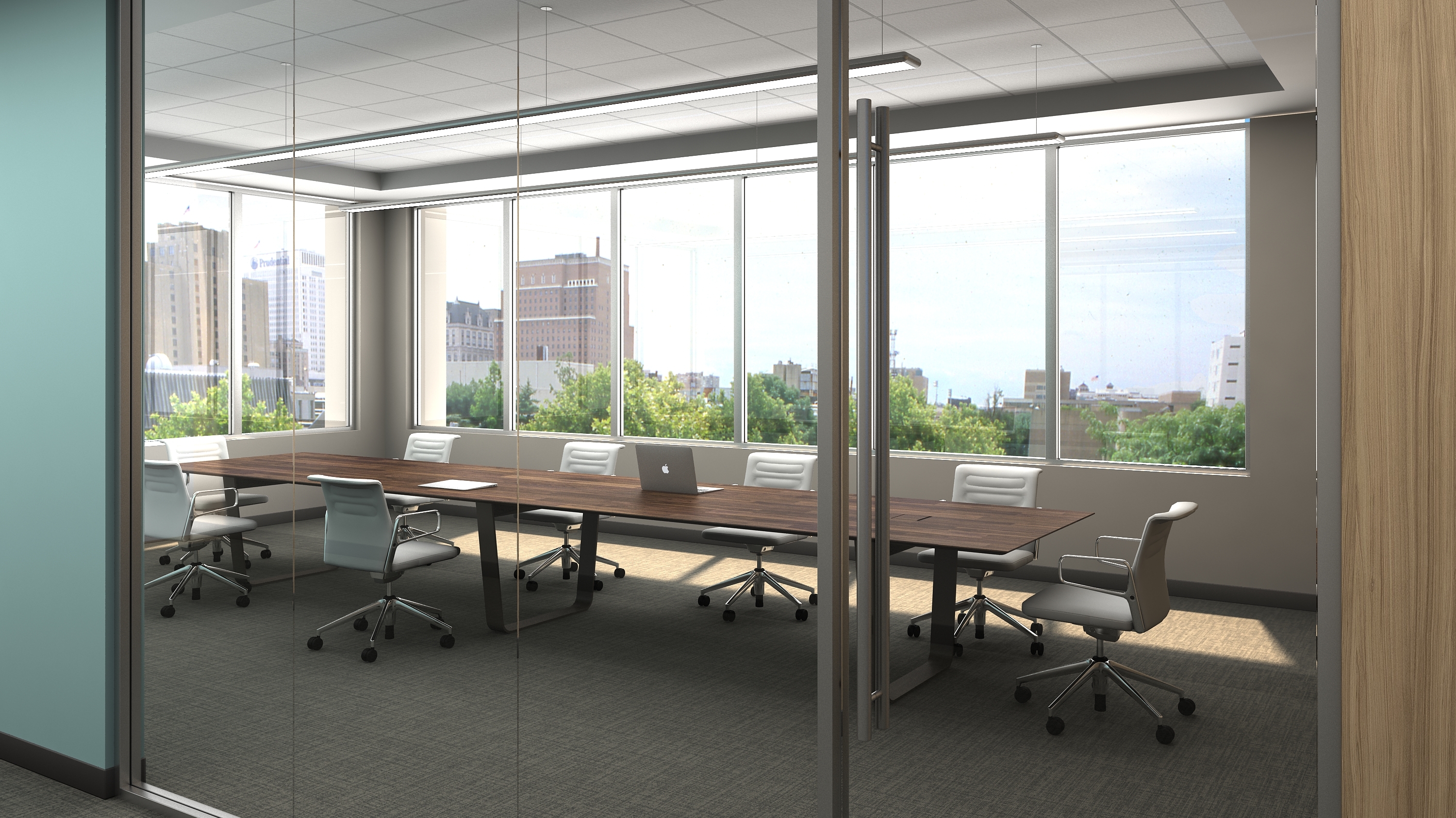 Baja | Rectangle Planked Walnut Veneer Top | Aged Bronze Powdercoat ...