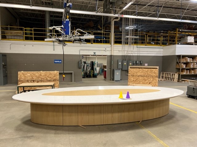 Custom | Conference Table | Oval Shape with Island base | Veneer and ...