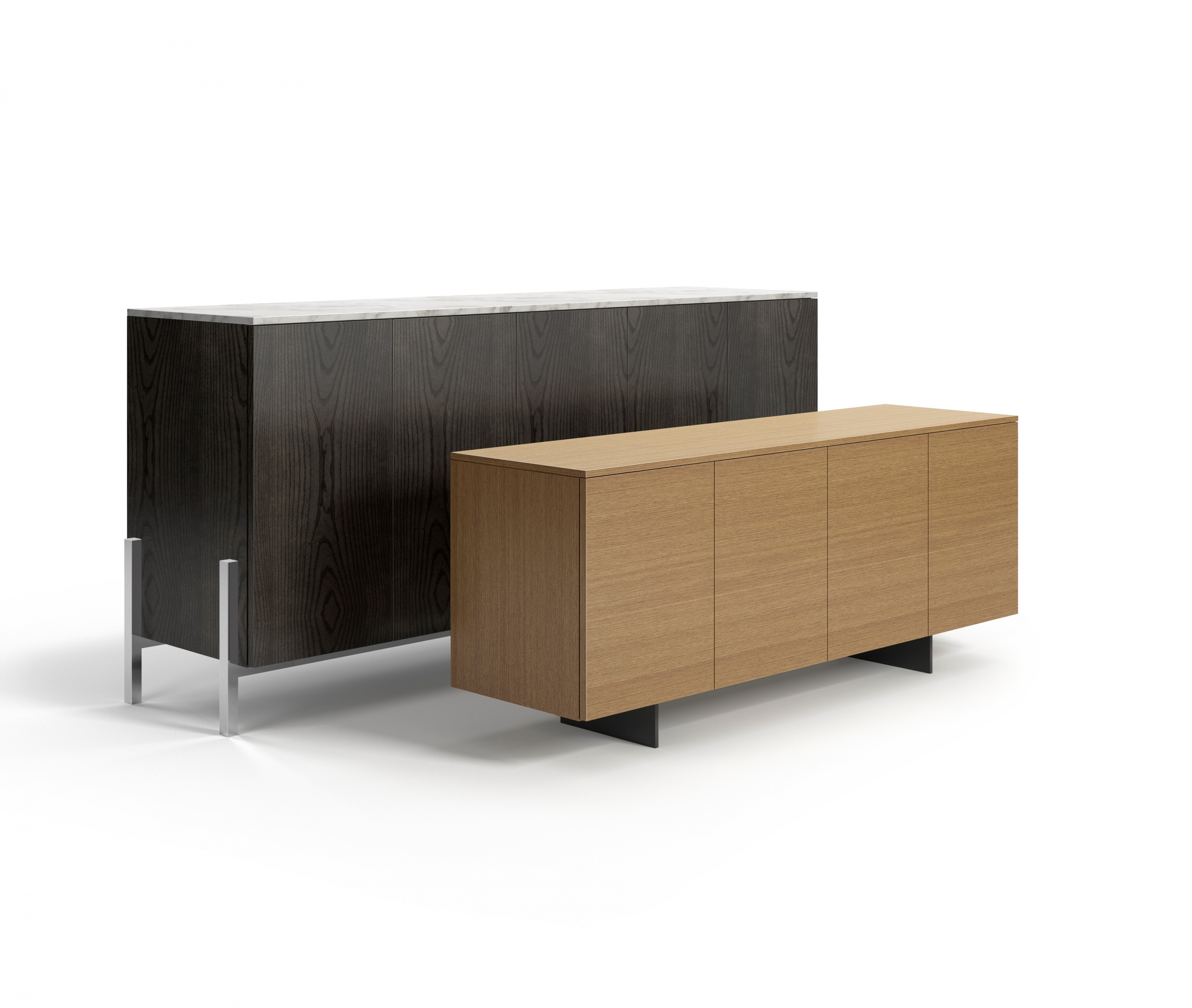 Flow Credenza | Char Ash and Oak Linea | Nucraft Assets