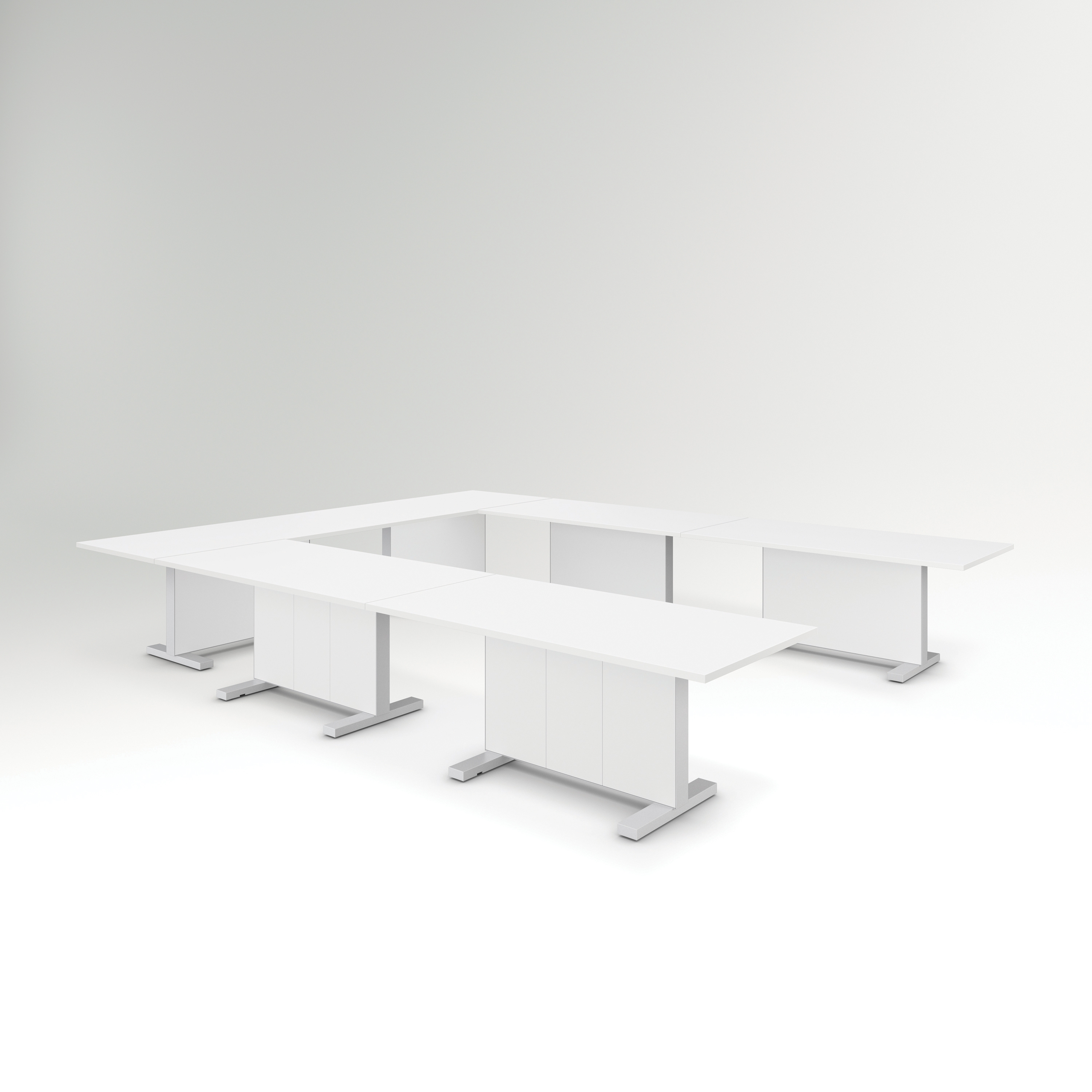 Approach | Reconfigurable Tables | Bright White Laminate Top | U ...