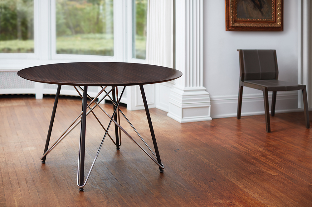 Baja | Meeting Table | Veneer Top | Custom Wire Frame Base | Surf Edge ...