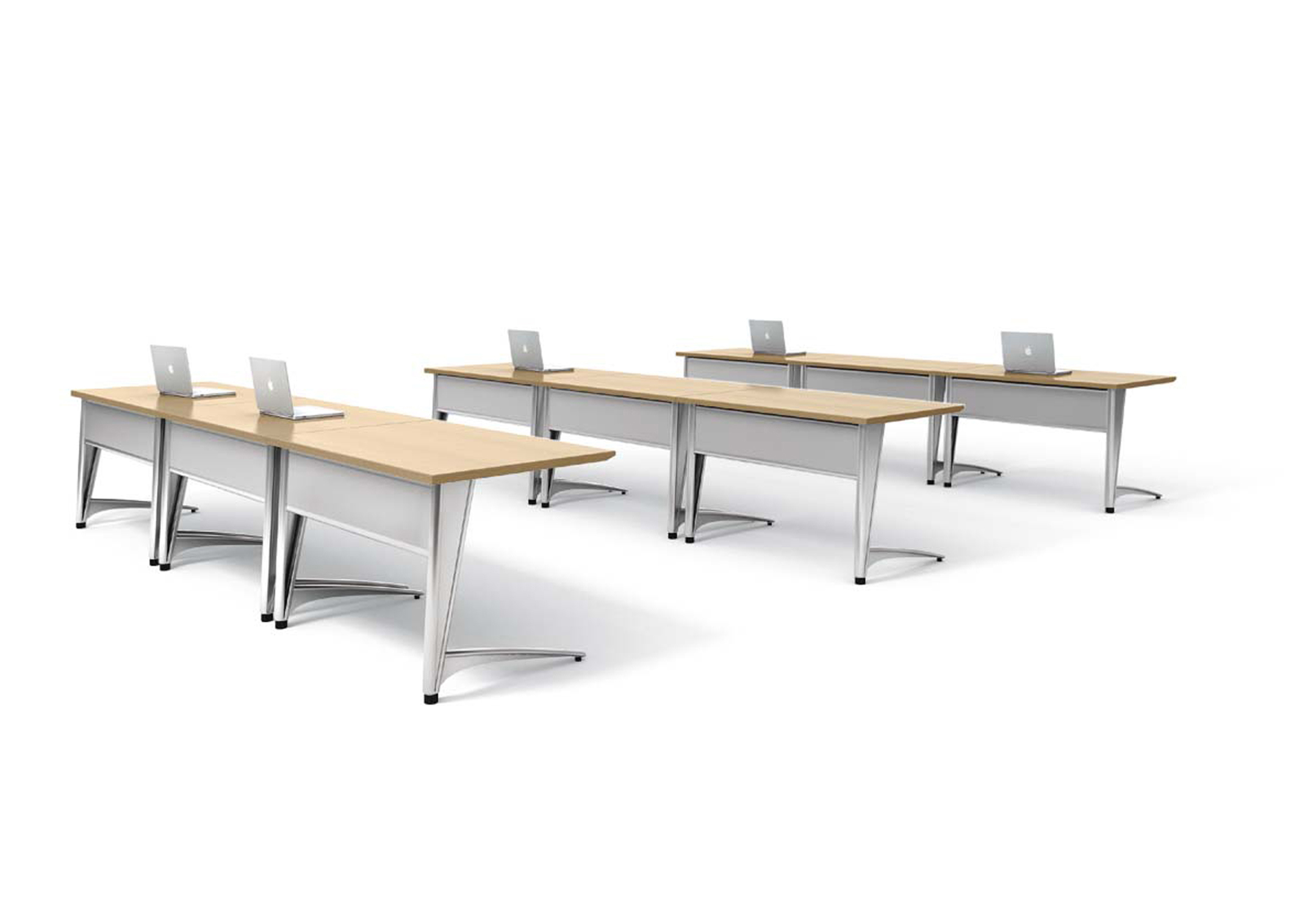 Saber | Training Table | Veneer | Polished Chrome Base | Classroom ...