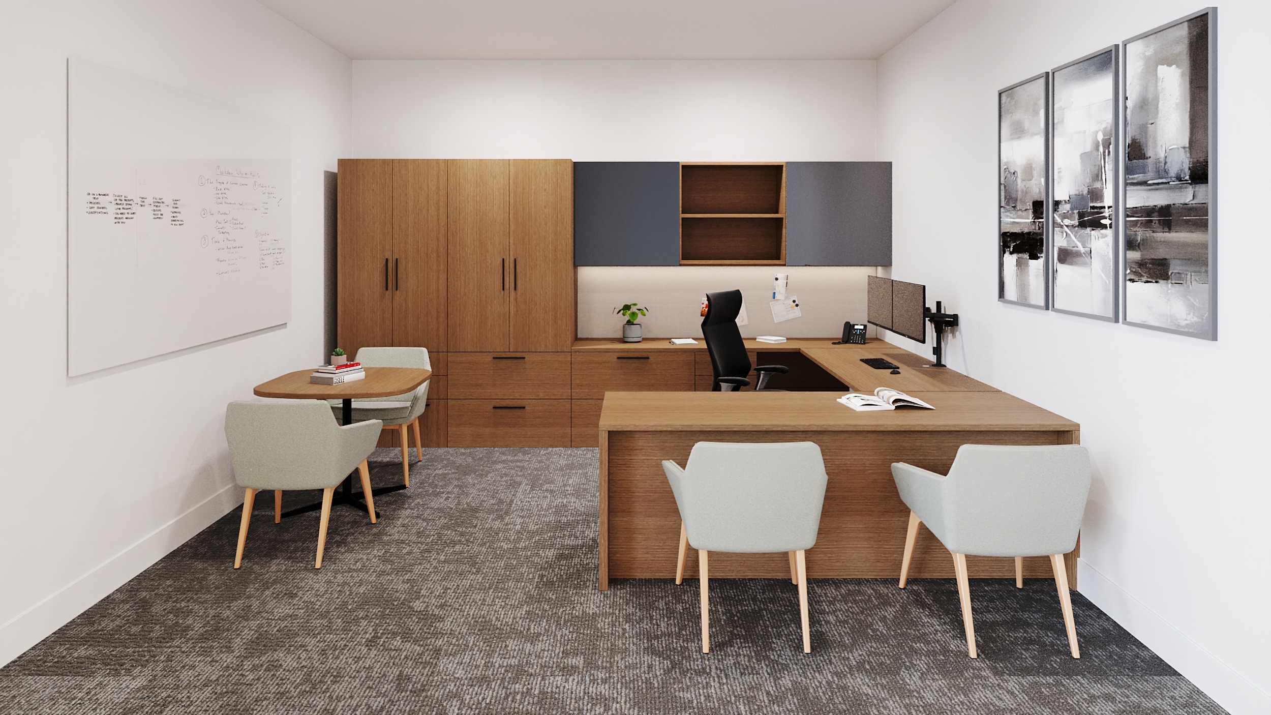 Cambium | Casegood | Custom Layout | VP Office Small | Nucraft Assets