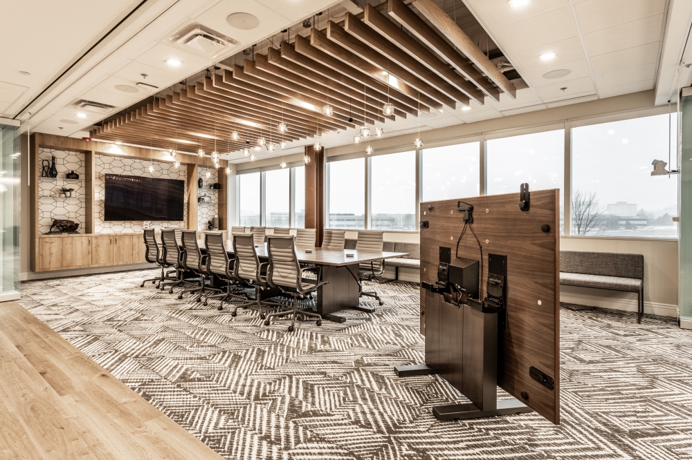 Approach | Reconfigurable Tables | Walnut Veneer | Conference ...