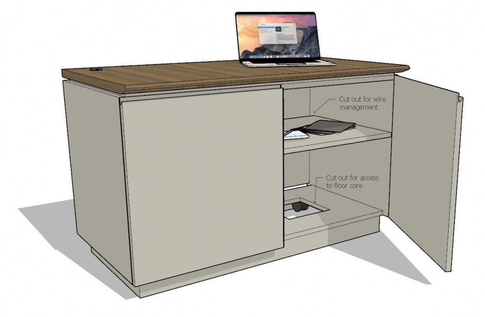 Custom | Mobile Media Cart | Nucraft Assets