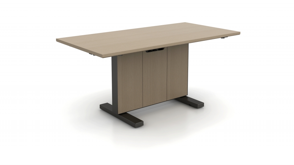 Approach | Reconfigurable Table | Silver Birch Linea Veneer | Aged ...