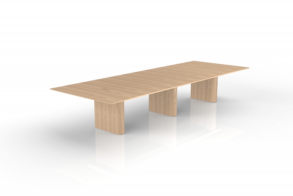 Two4SIx | Conference Table | Dune Veneer | Racetrack Base | 168” x 60 ...